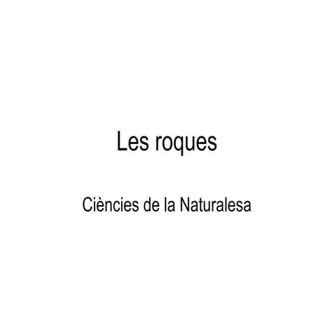 Les roques | PPT
