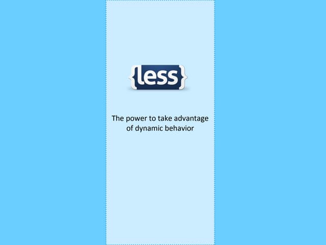 Less Css Ppt