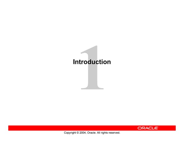 Introducción a la administración de Oracle 11g | PPT