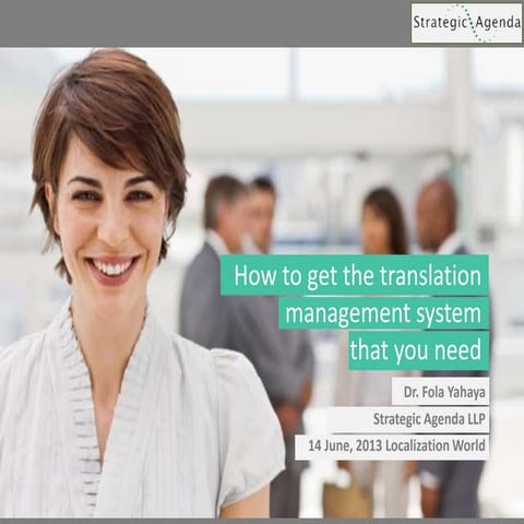 Translation Project Management Software | PPTX | Technology & Computing
