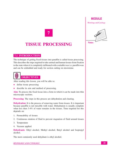 Microtechnique/Microtomy for histology and permanent slide preparation | PPTX | First Aid | Injuries
