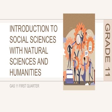 Lesson 1. Introduction to social science with natural sciences and ...