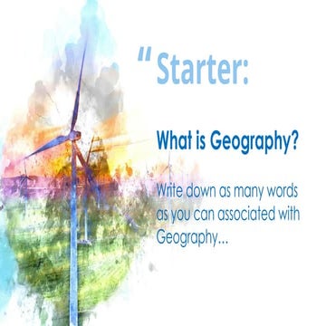 Lesson 1 grade 9 Types of Geography Canada | PPT
