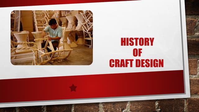 HANDICRAFT- Handicraft lesson and discussion | PPT