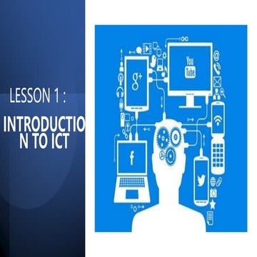 LESSON-1-EMPOWERMENT TECHNOLOGY (INTRODUCTION TO ICT) | PPT