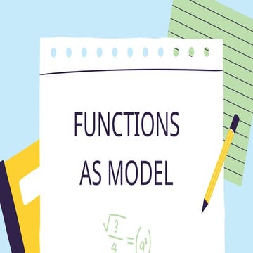 Function as Model Lesson 1 Function as model.pptx
