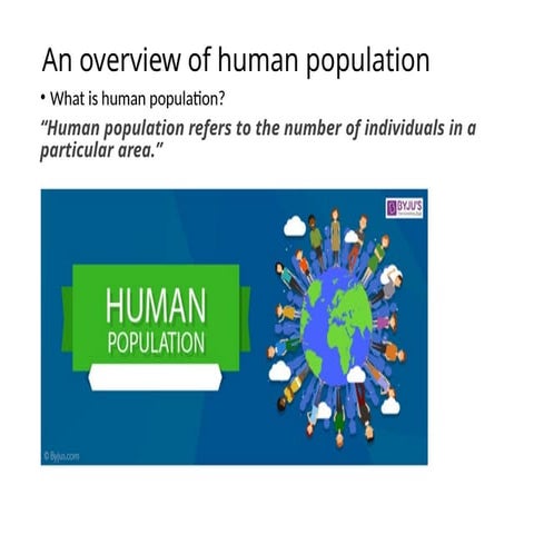 Human population growth | PPTX