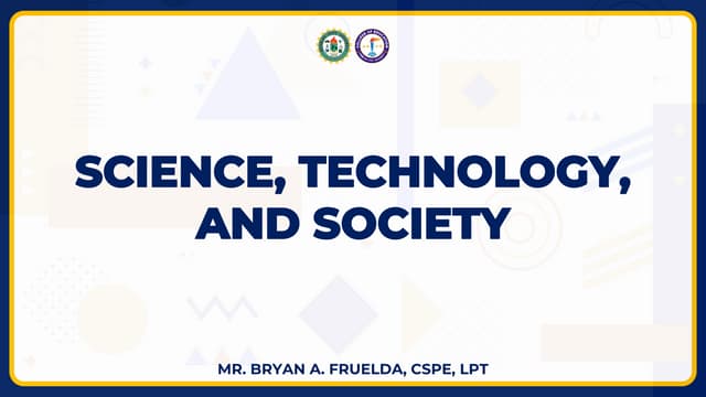 Introduction to Science, Technology and Society | PDF