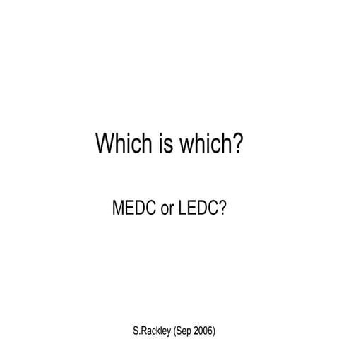 Medc Or Ledc | PPT