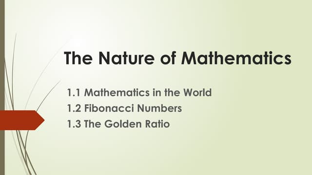 Fibonacci sequence | ODP | Physics | Science