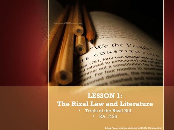 RA 1425 - TIMELINE OF REPUBLIC ACT 1425 (RIZAL LAW).pptx