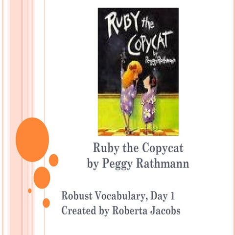 Ruby The Copycat - Vocabulary | PPT