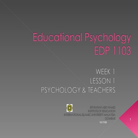 Introduction of psychology | PPT
