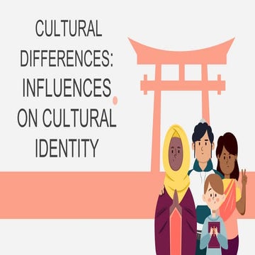 LESSON-10- CULTURAL DIFFERENCES: INFLUENCES ON CULTURAL IDENTITY | PPTX