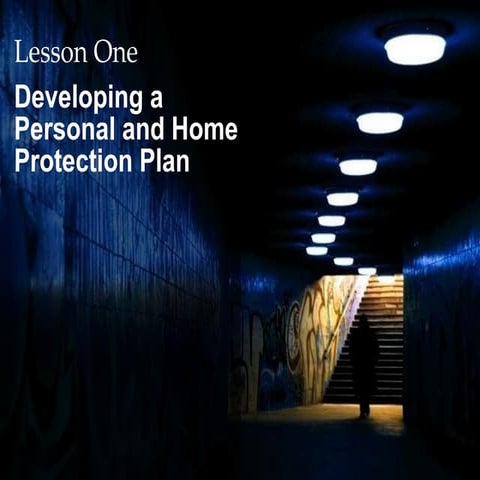 Lesson One: Developing a Personal and Home Protection Plan | PPTX