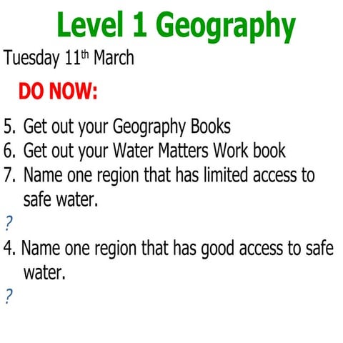 Lesson 12 Water Matters Patterns | PPT