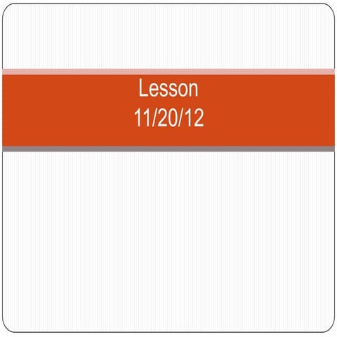 Lesson | PPTX