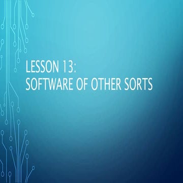 Lesson - 13: software of other sorts.pptx