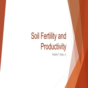 Unit 1 lecture-1 soil fertility and soil productivity | PDF