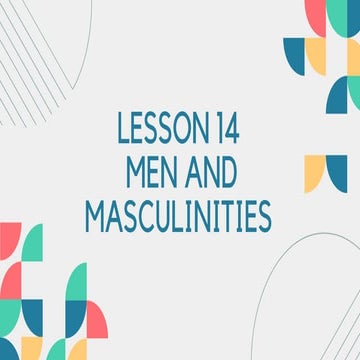 Representation of masculinity within media | PPTX