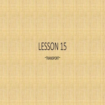 初级组 Lesson 15 | PPT