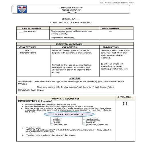 Past simple-writing | DOCX