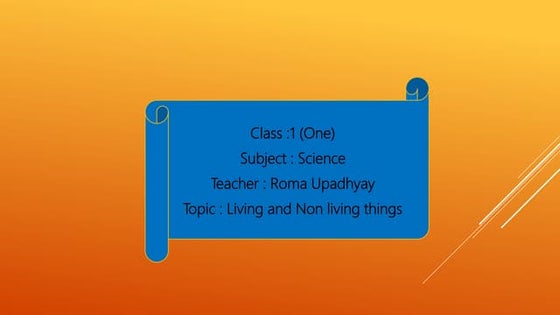 Living and Non-Living Things Science for Grade 2 | PPTX