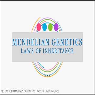 LESSON-1_MENDELIAN-GENETICS.pdhshsjsksjjdjd | PDF