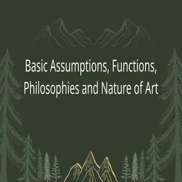 Lesson-2. artap - basic assumptions, functions, philosophies and nature ...