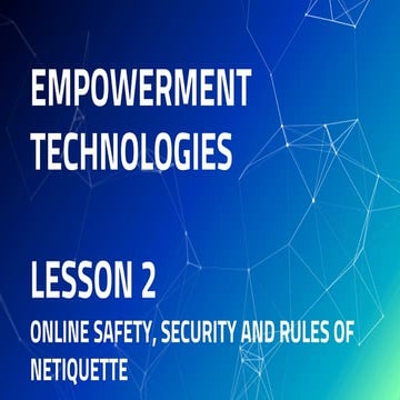 EMPOWERMENT TECHNOLOGIES - LESSON 2 | PPTX