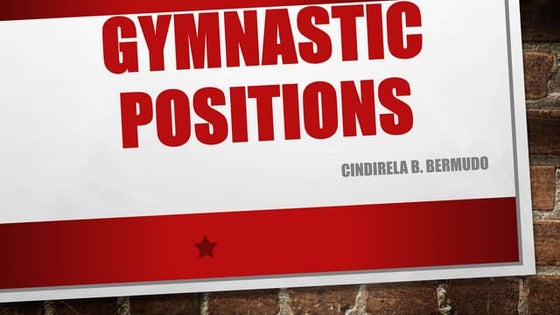 BASIC POSITIONS WHERE MOST EXERCISE BEGIN.pptx | Fitness and Exercise ...