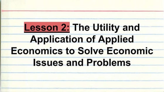 Applied economics module 2 final | PDF | Economy | Business and Finance