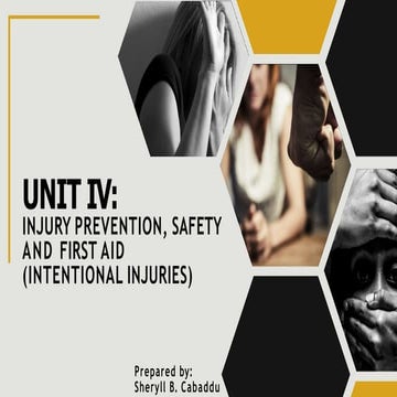 Intentional Injuries (Health Quarter 4) MAPEH 9 | PPTX