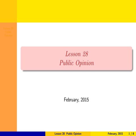 Public opinion | PPTX