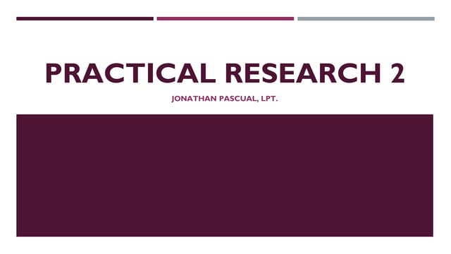Practical Research 2 Lesson On Variables Pptx