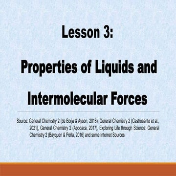 Properties of Liquids | PPTX