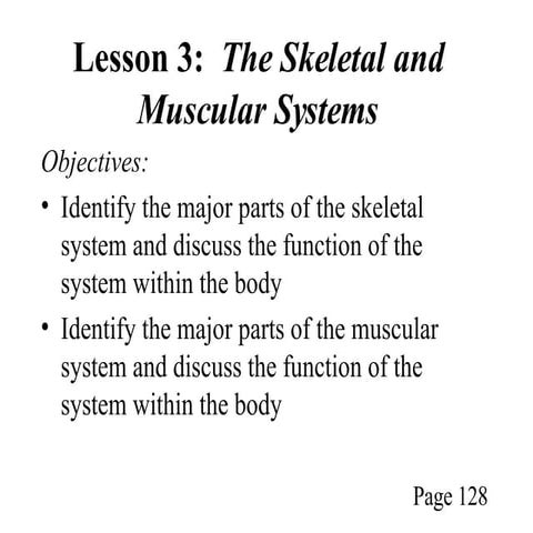 The skeletal system | PPTX