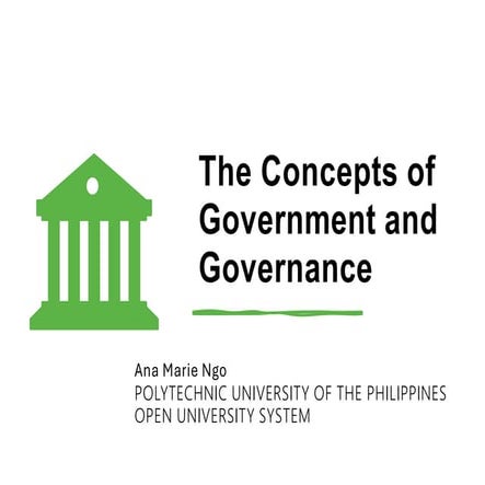 Presentation about Government vs Governance | PDF