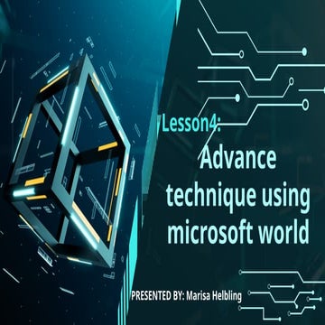 Uses of MS Word in Education | DOCX
