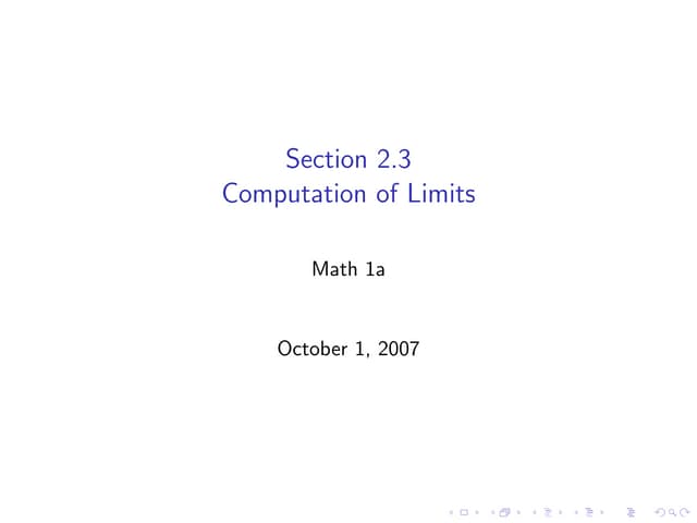 Lesson 4 Calculating Limits Slidesnotes Ppt 8852