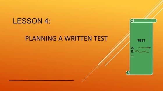 CONSTRUCTING PAPER-AND-PENCIL TESTS | PPTX | Educational Assessment ...