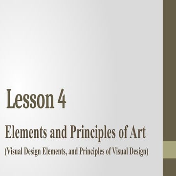 Graphic design principles and elements | PDF