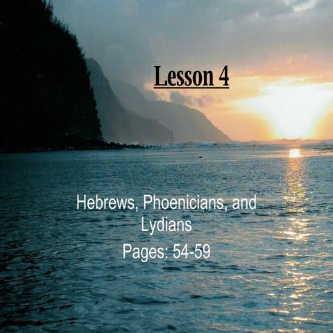 The Phoenicians & Hebrews | PPT