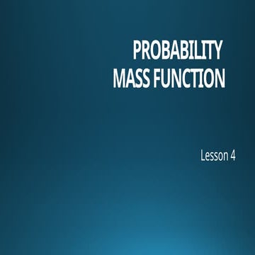 Chapter 1 random variables and probability distributions | PPTX