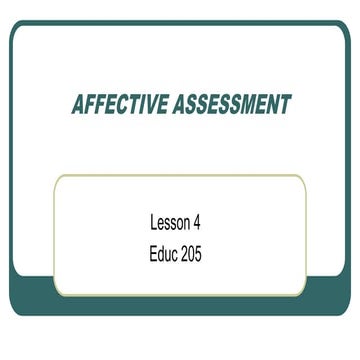 Lesson-4__AFFECTIVE-ASSESSMENt uiajhJXKB | PPTX