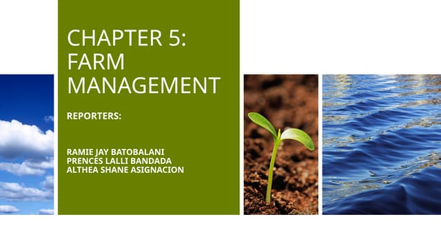 Farm planning and budgeting | PPTX
