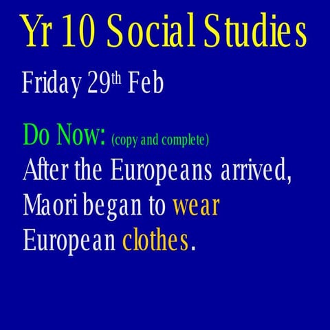 Lesson 5 - Maori culture | PPT