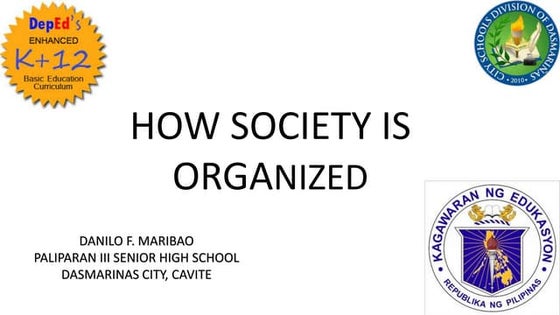 Chapter 5:HOW SOCIETY IS ORGANIZED | PPTX