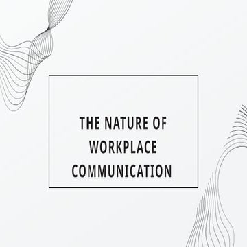 workplace communication,career,fundamentals | PPT
