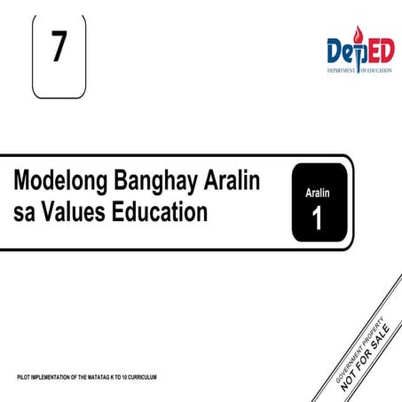 Makabansa” is part of the DepEd Core Values, which are: Maka-Diyos (God-loving) Makatao (Humane ...